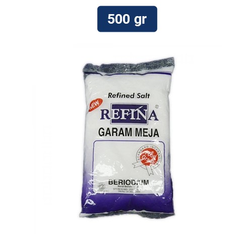 Jual Refina Garam Meja Refined Salt 500 gr | Shopee Indonesia