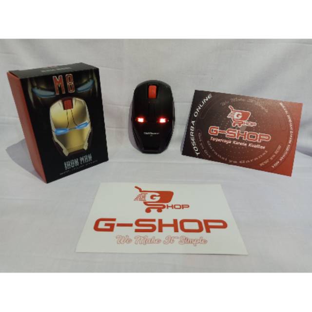Jual MOUSE WIRELESS-TWARE IRON MAN GFSK M8-2.4Ghz | Shopee Indonesia