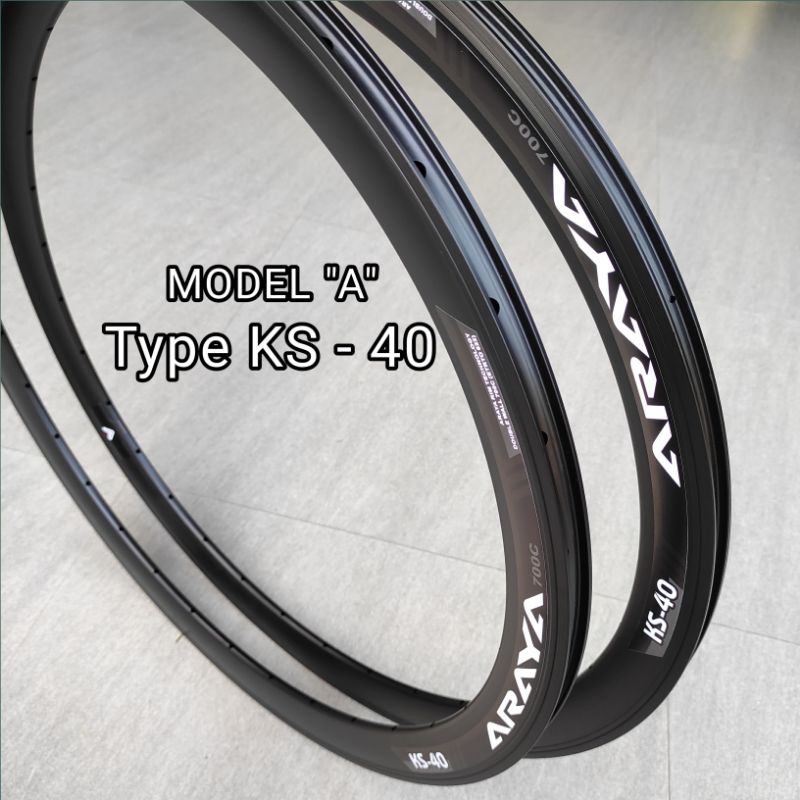 Jual Velg Rim 700c Sepeda Fixie Roadbike 32 Hole ARAYA KS-40 Doubel ...