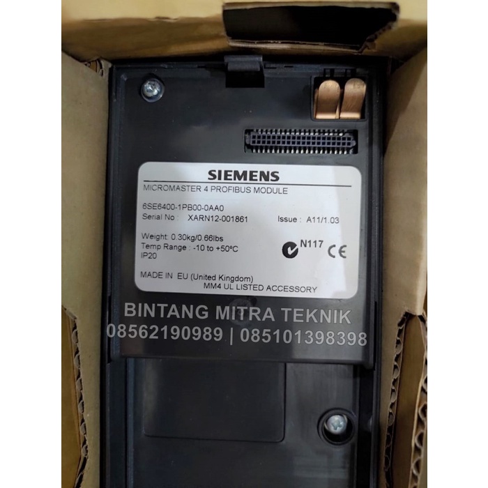 Jual SIEMENS 6SE6400-1PB00-0AA0 MICROMASTER 4 PROFIBUS MODULE | Shopee ...