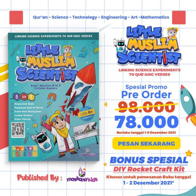 Jual Little Muslim Scientist (Bonus DIY Rocket) | Shopee Indonesia