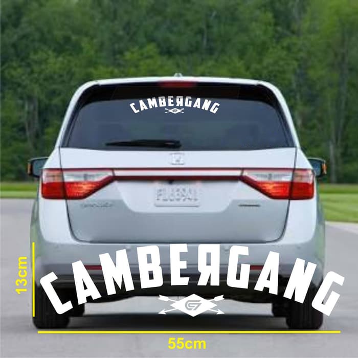 Jual Stiker Mobil Cambergang Kaca Belakang - Car Decal Sticker | Shopee ...