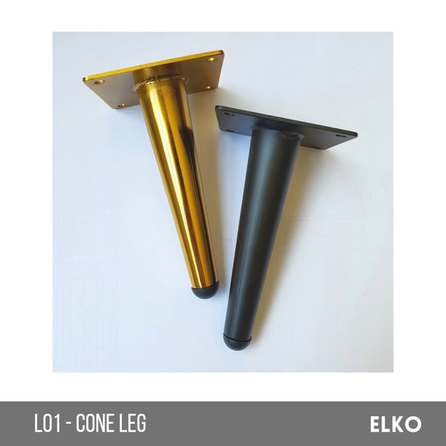 Jual L01 Cone Leg Table Sofa Metal | Kaki Meja Besi Samping | Gold ...