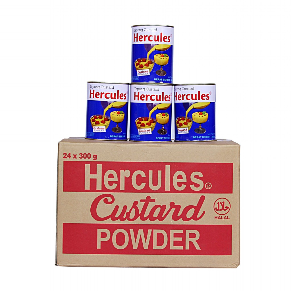 Jual HERCULES Custard Powder Tepung Custard 300 Gram Non kemasan ...