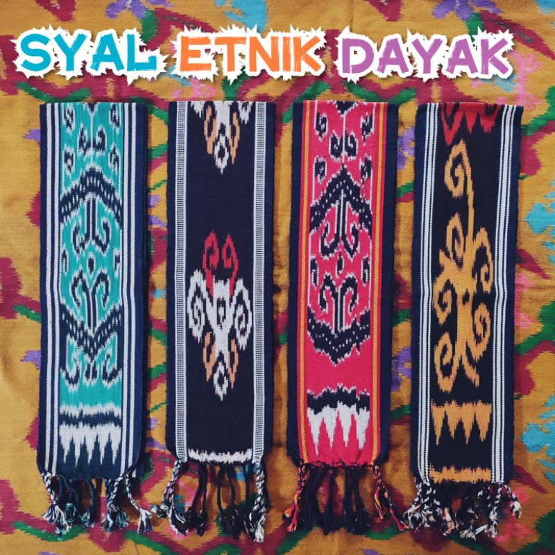 Jual Syal Etnik Dayak Kalimantan, Kain Tenun | Shopee Indonesia