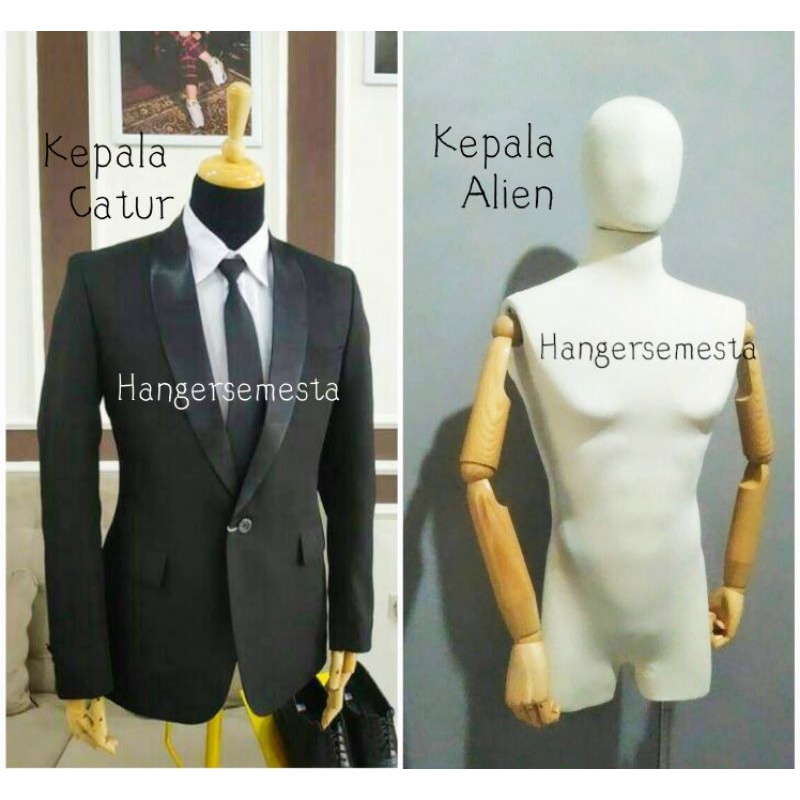 Jual MANEKIN ADAM ATAU DM COWOK TANGAN ROBOT + KEPALA FOAM MEWAH ...