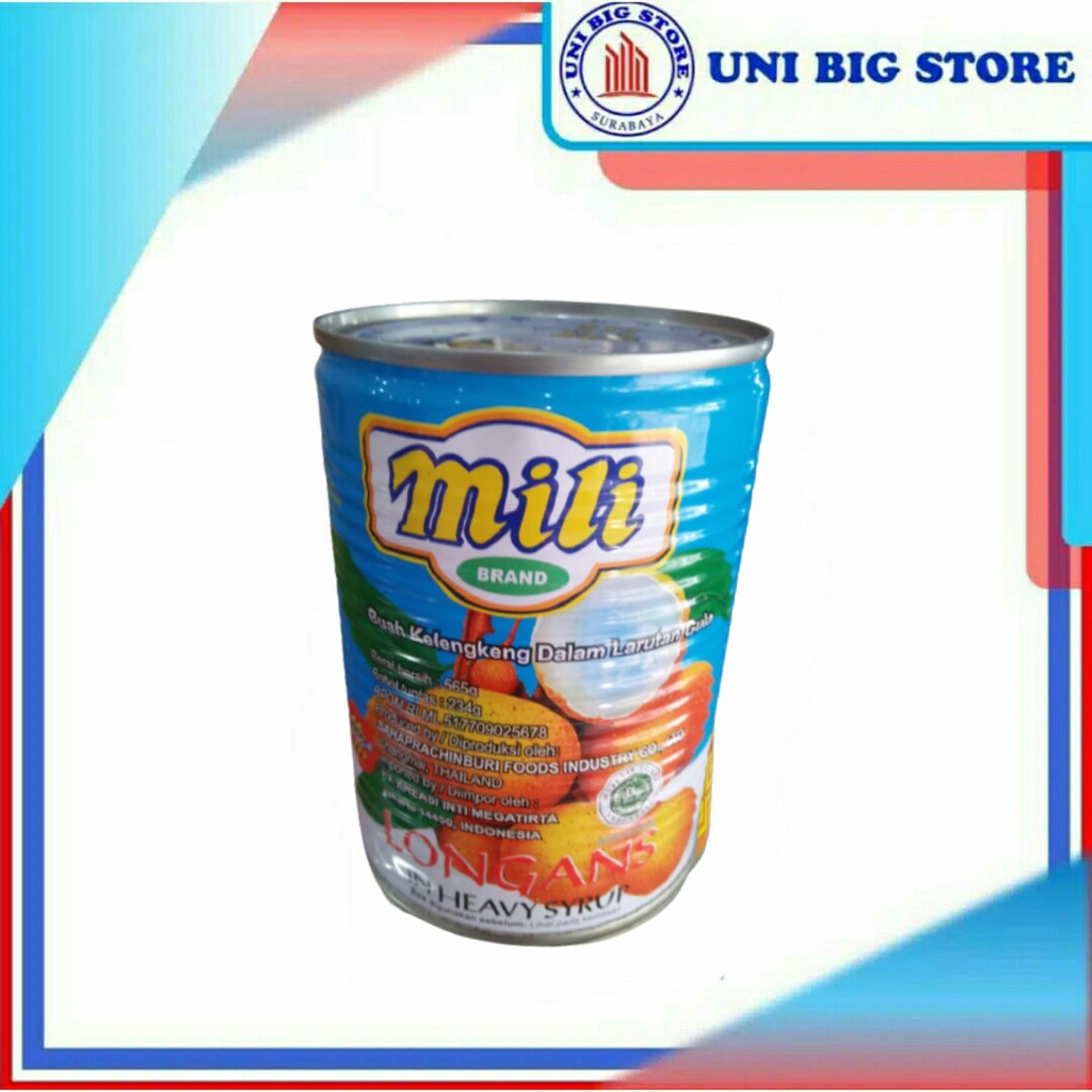 Jual MILI Longan in Syrup 565 gr Buah Kelengkeng Kaleng Larutan Sirup ...
