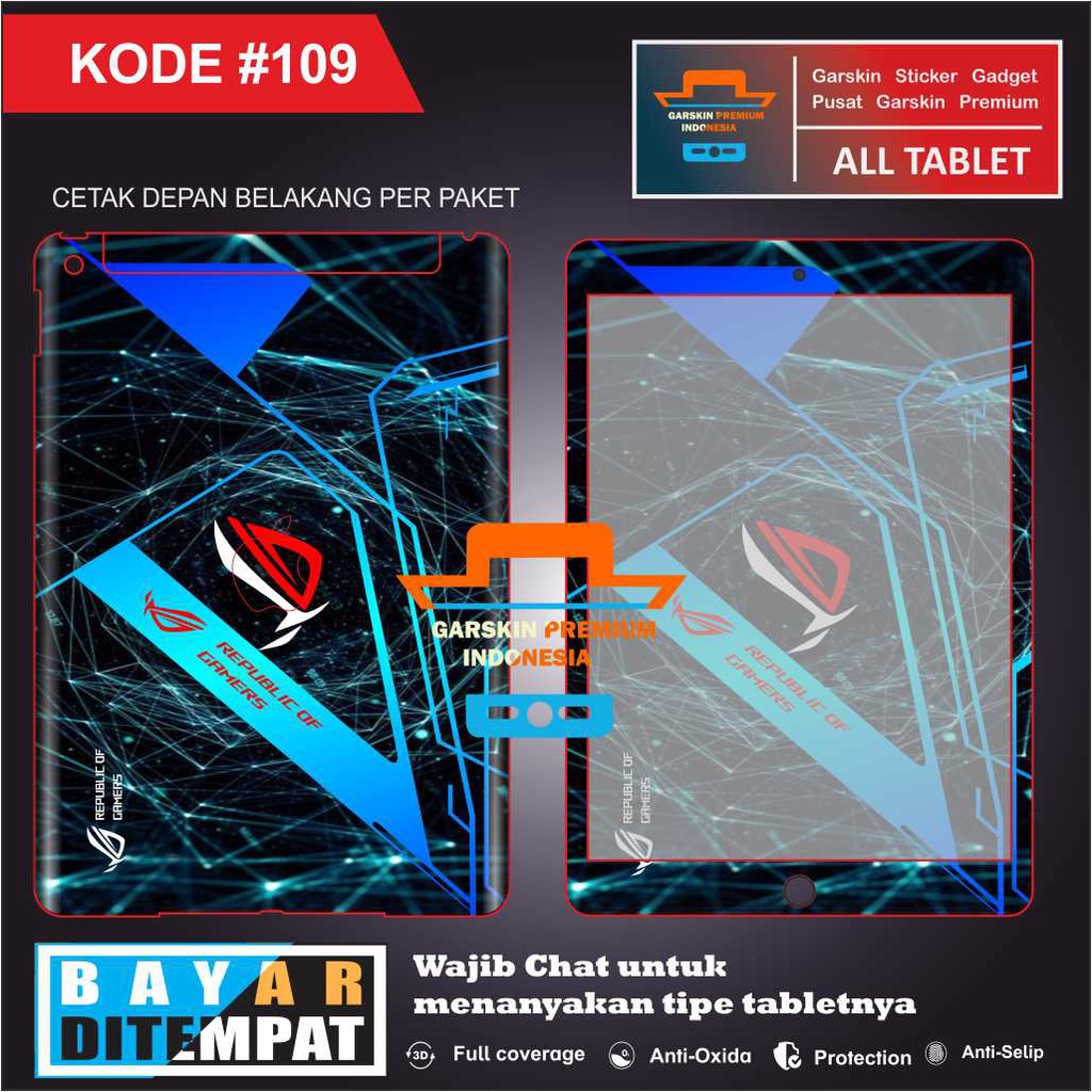 Jual Garskin Stiker All Tab / Tablet Samsung ,iPad, Advan Dll Kode E ...