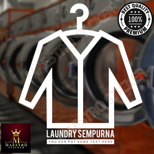 Jual Cutting Sticker Laundry Baju Custom Stiker Kaca Tembok Cuci Wall ...
