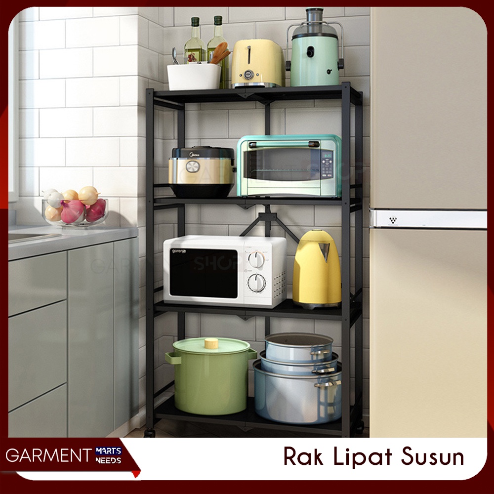 Jual Rak Dapur Multifungsi 4 Susun Tanpa Instalasi Penyimpanan Alat ...