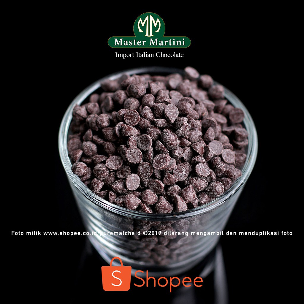 Jual Master Martini Ariba 46% 100gr Bitter Drops Chocochip Chocolate ...