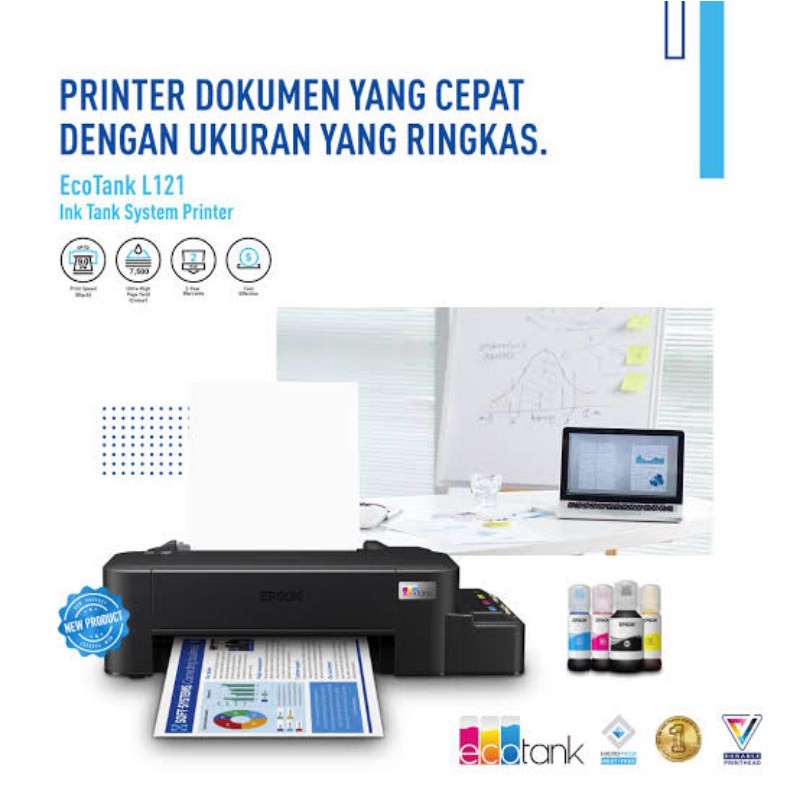 Jual Printer Epson Ecotank L121 L 121 pengganti Epson L120 GARANSI RESMI | Shopee Indonesia