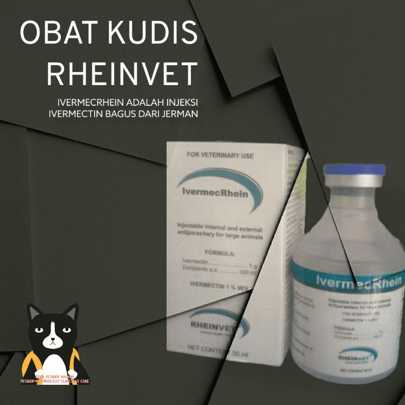 Jual Ivermecrhein 50ml Obat Hewan / Ternak RHEINVET Injeksi Ivermectin ...