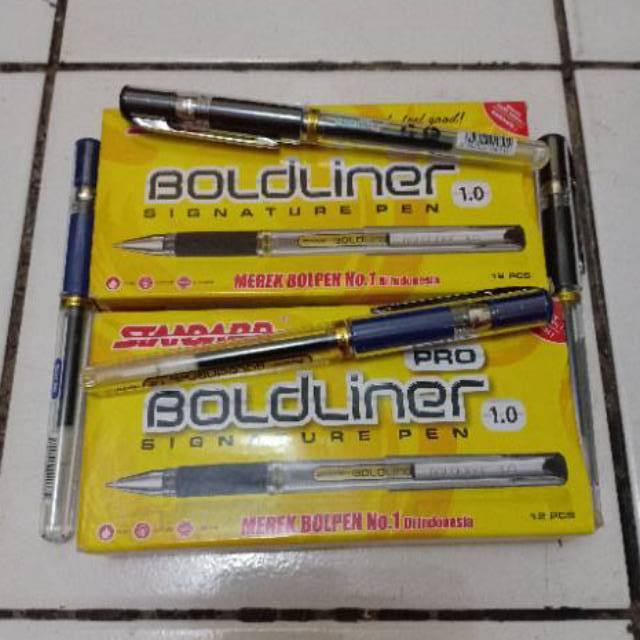 Jual Pulpen Boldliner Pro 1.0mm Standard / Bolpen Standard BoldLiner ...