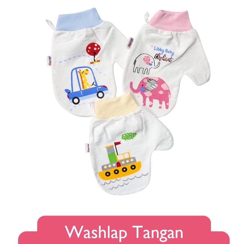 Jual LIBBY Washlap Cotton Tangan Putih (1pcs) | Shopee Indonesia