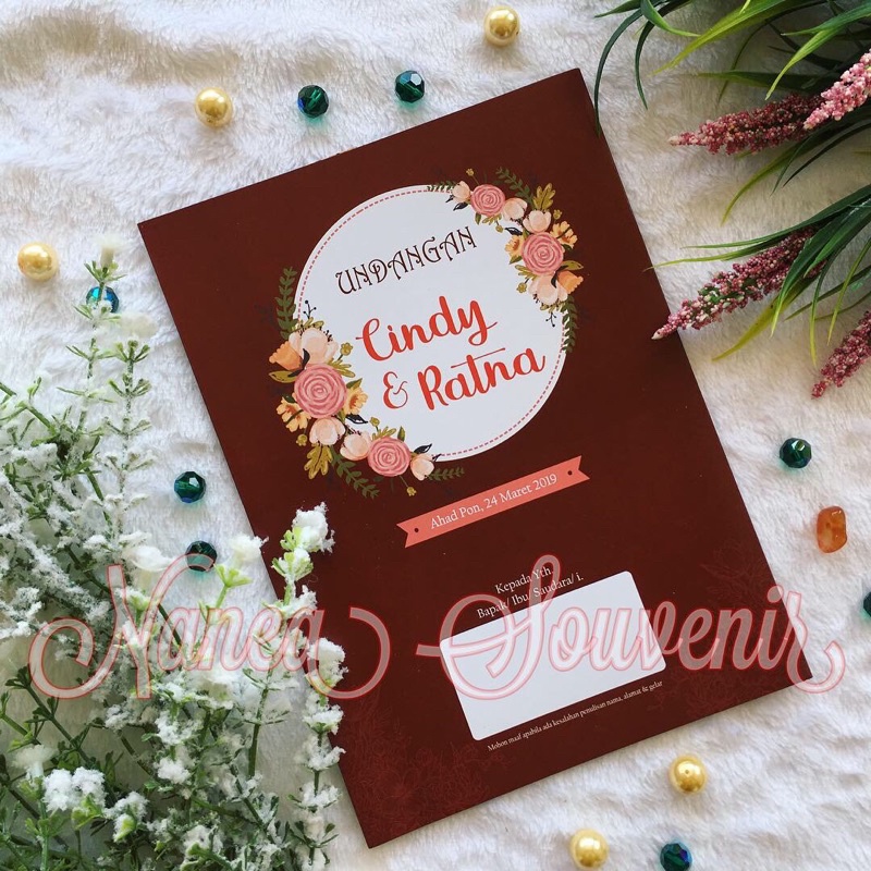 Jual undangan custom/ undangan nikahan/ undangan wedding | Shopee Indonesia