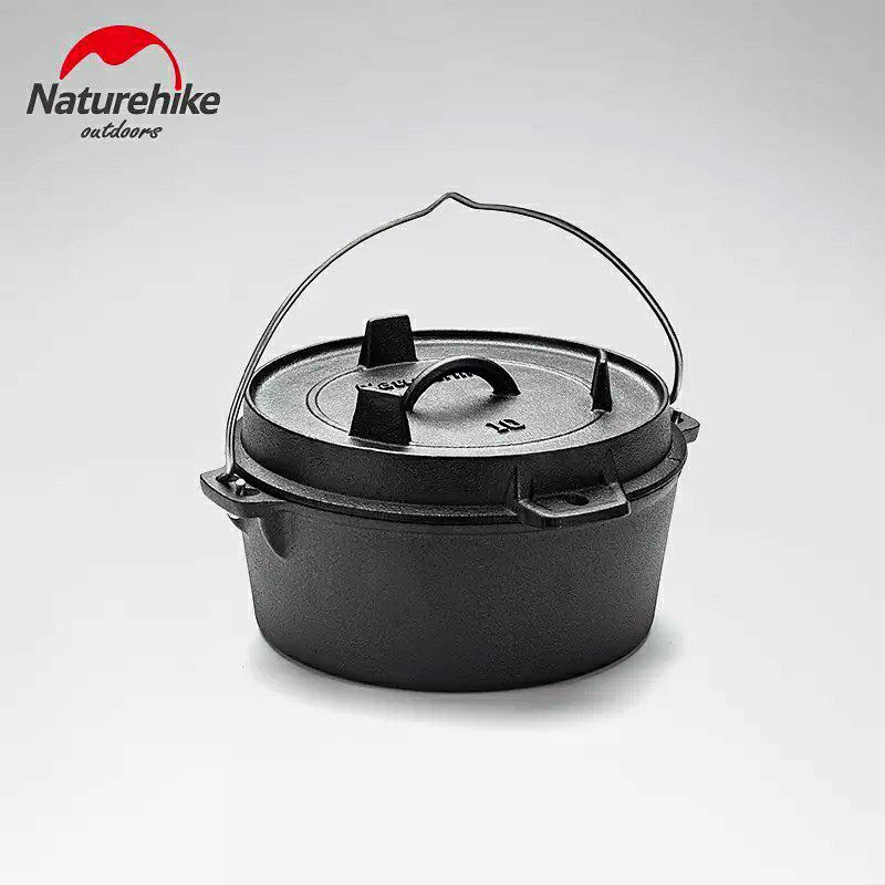Jual CAST IRON POT NATUREHIKE NH20CJ011 // COOKING POT CAMPING GLAMPING ...