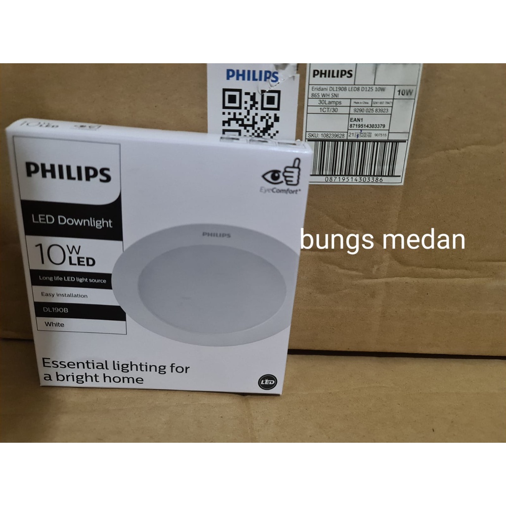 Jual Lampu Led PHILIPS ERIDANI 10w 10 Watt 10W DL190B DOWNLIGHT PUTIH 6500K | Shopee Indonesia