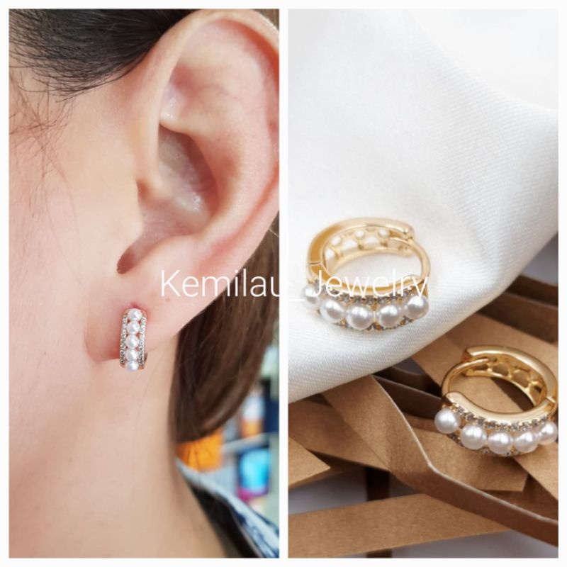 Jual Anting jepit bunga luxury | Shopee Indonesia