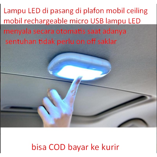 Jual Lampu LED di pasang di plafon mobil ceiling mobil rechargeable ...
