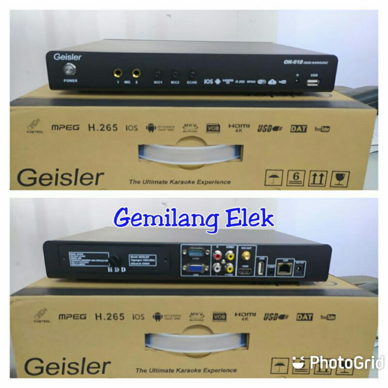 Jual DVD KARAOKE GEISLER OK 618 2TB/WIFI/ANDROID/YOUTUBE/IOS GARANSI | Shopee Indonesia