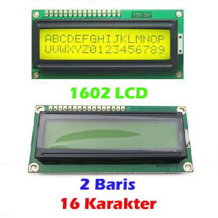 Jual 1602 Module Yellow Green Screen Lcd Display 1602 Backlight kuning For Arduino Module ...