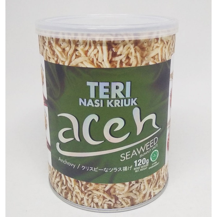 Jual ACEH TERI NASI KRIUK SEAWEED 120G | Shopee Indonesia