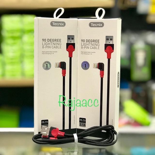 Jual TECNIX CBL-914 LIGHTNING 8 PIN CABLE HIGH SPEED DATA TRANSFER ...