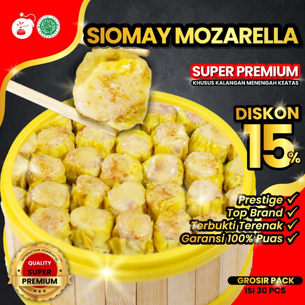 Jual Dimsum Siomay / Somay Keju Mozzarella Isi 30 Pcs - Frozen Food ...