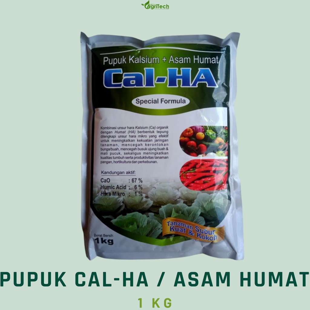 Jual PUPUK KALSIUM + ASAM HUMAT CAL HA 1 Kg Calcium Humic Acid Calha ...