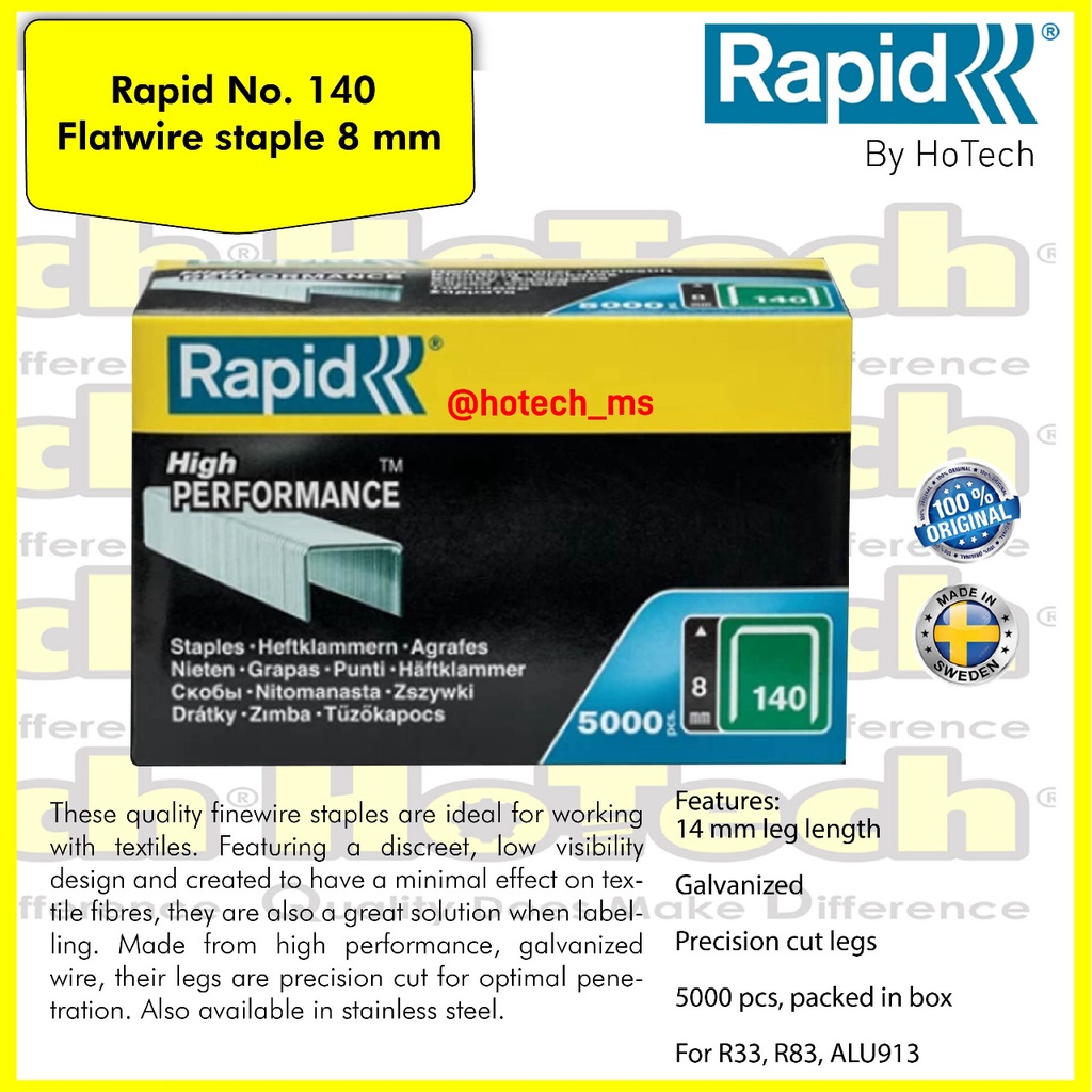 Jual Isi Staples RAPID | Refiil Staples RAPID | RAPID | ISI STAPLES 140 ...