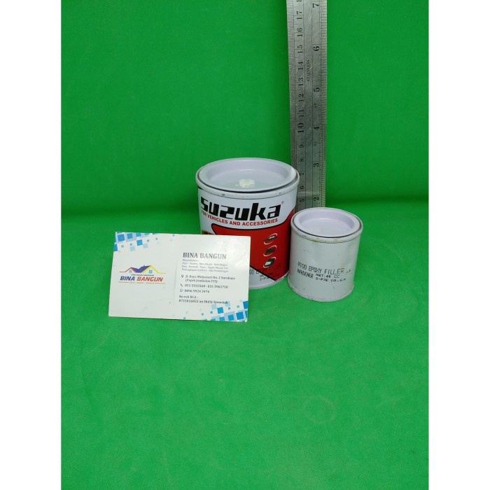 Jual Suzuka Epoxy Filler Cat Dasar 2 Komponen Hitam 200cc | Shopee ...