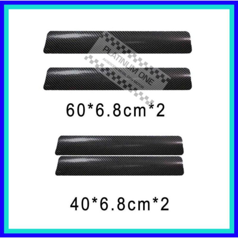Jual Sticker Carbon Sill Plate Mobil | Shopee Indonesia