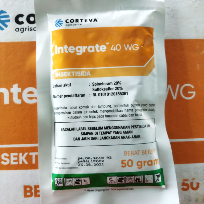 Jual Insektisida INTEGRATE 40WG 50gr, racun pembasmi ulat, kaper, dan ...