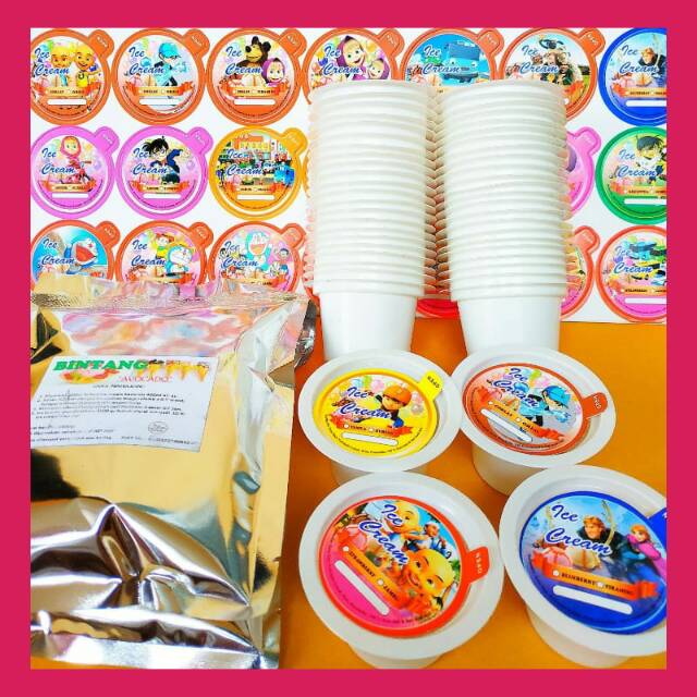Jual Cup es krim 50 , 60 , 100 ,ml / cup ice cream / cap es krim ...