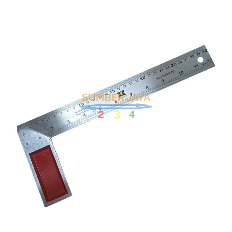 Jual Penggaris siku tukang 12 inch (30 cm) Jumbo TERMURAH | Shopee ...