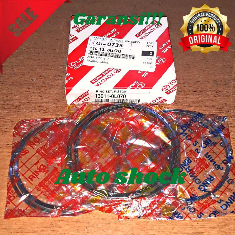 Jual RING PISTON HILUX 2.5 2500CC 2KD NEW RING SEHER HILUX 2.5 2KD NEW ...