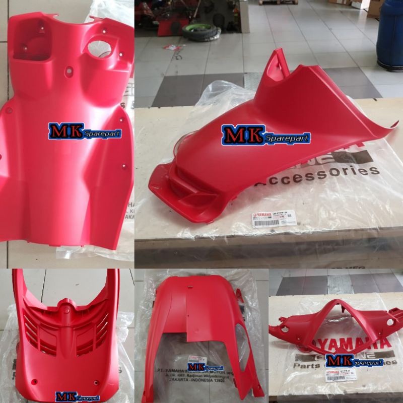Jual PAKET FULL SET BODY KASAR MIO J WARNA MERAH (5pcs) ORIGINAL YAMAHA ...