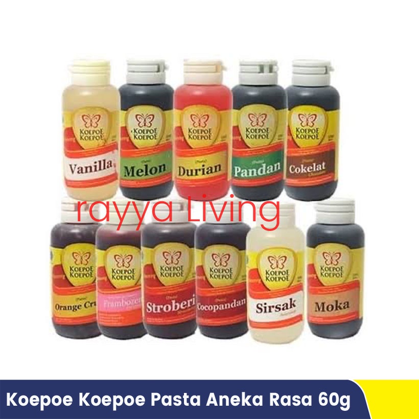 Jual Perisa Makanan Koepoe Koepoe Pasta Cokelat Pandan Mocca Vanilla ...