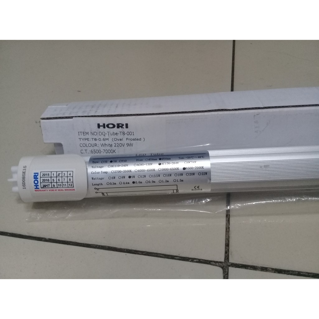 Jual LED TUBE T8 9WATT ALUMUNIUM COVER HORI | Shopee Indonesia