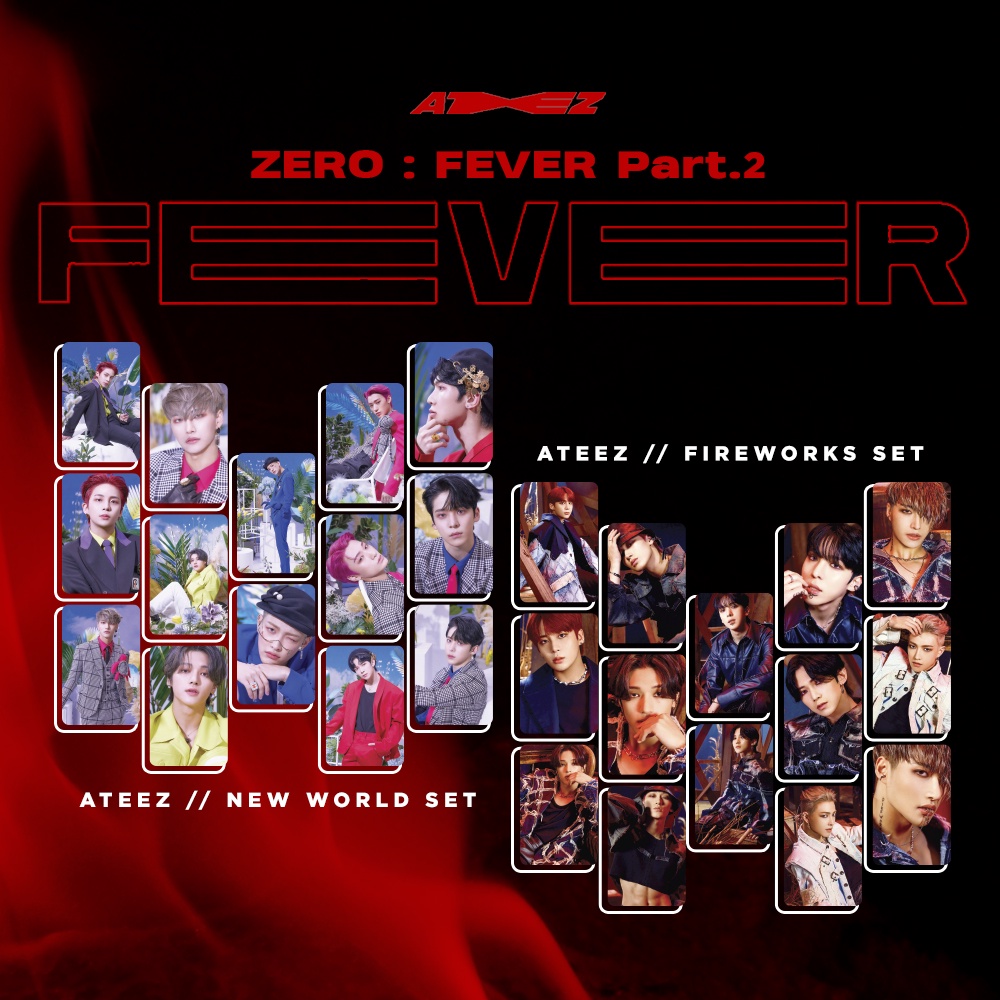 Jual [READY] Ateez - Fever Part 2 : Fireworks & New World Fanmade Photocard | Shopee Indonesia