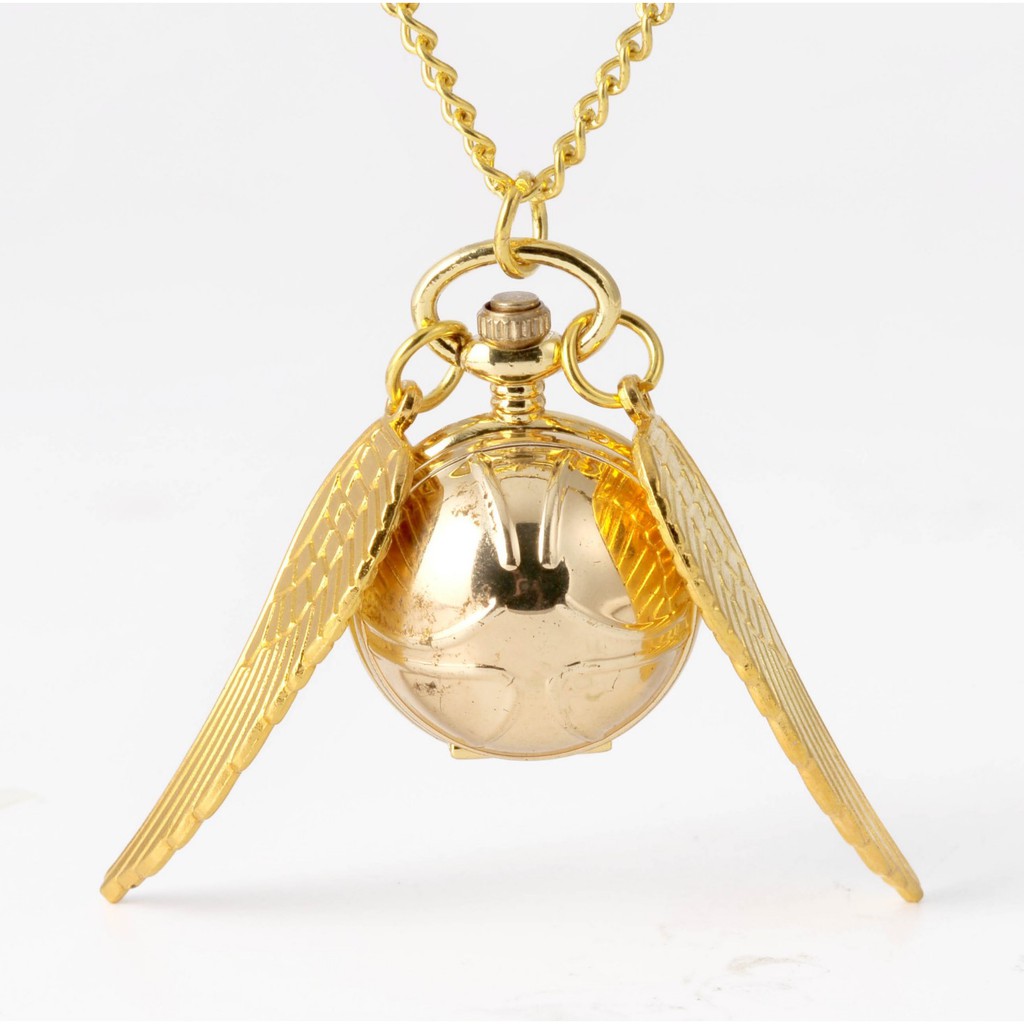 Jual GSPW golden snitch harpot harry bola ball necklace watch jam saku ...