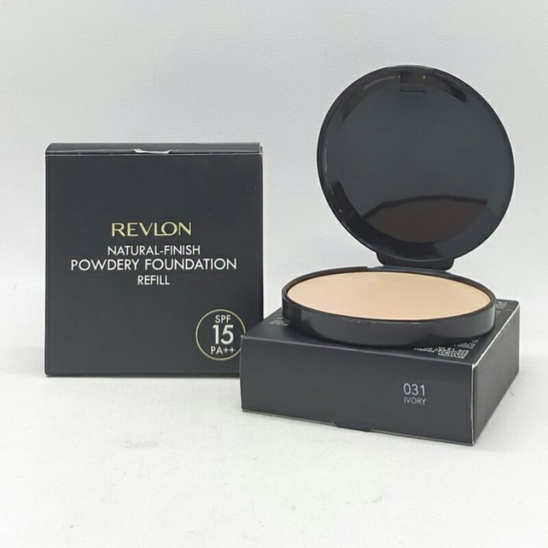 Jual Revlon Natural Finish Powdery Foundation Refill SPF 15 PA++ ...