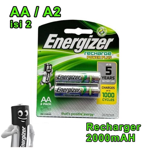 Jual Batterai A2 Energizer Battre Batre AA 1.2V Cas Case Rechargeable Batteries Charger ...