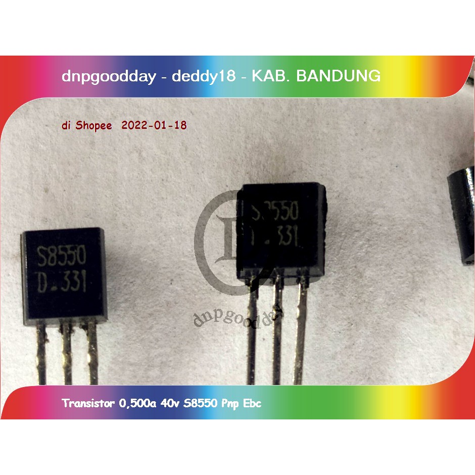 Jual Transistor 0,500a 40v S8550 Pnp Ebc | Shopee Indonesia