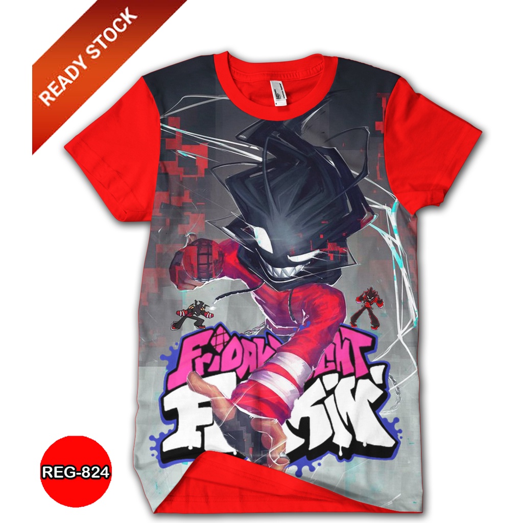 Jual Baju Friday Night Funkin 3D DEWASA Kaos FNF Video Game Animasi REG ...