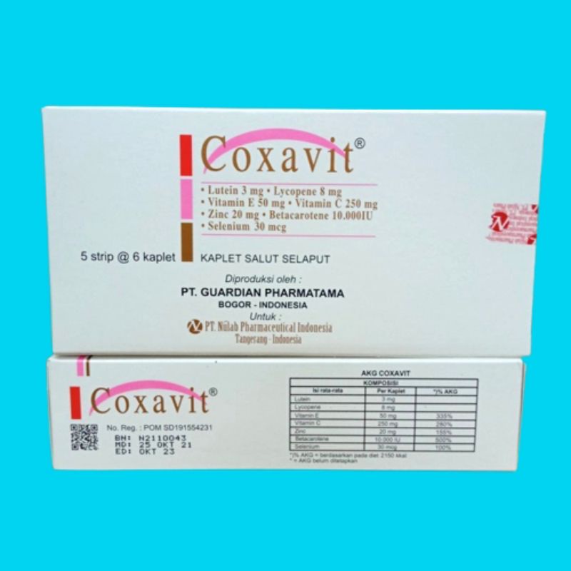 Jual Coxavit Tablet Multivitamin Untuk Daya Tahan Tubuh Antioksidan ...