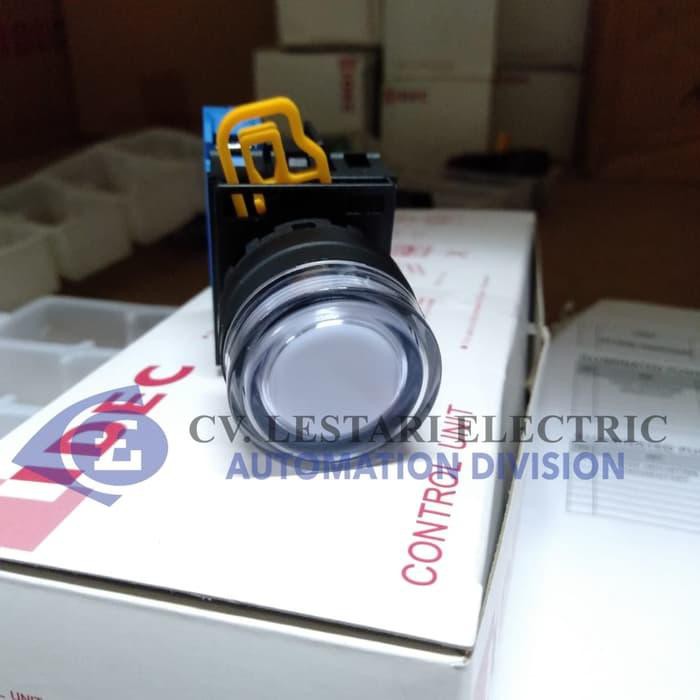 Jual Illuminated Push Button IDEC 22mm LED Idec Biru.Putih 1NC 1NO YW1L ...