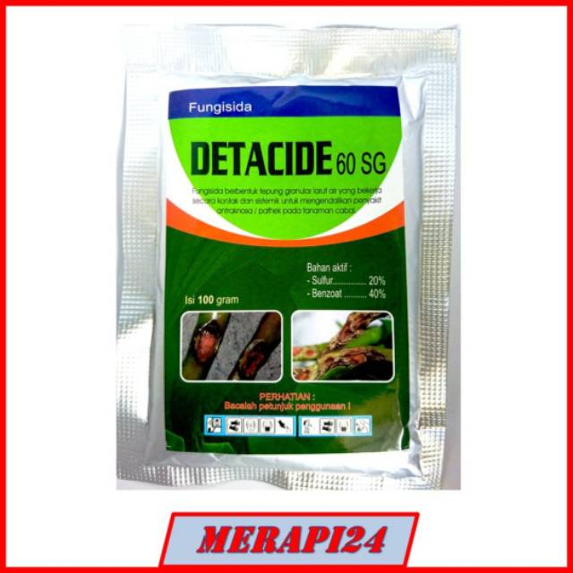 Jual Obat Pertanian Fungisida DETACIDE 60SG 100Gram | Shopee Indonesia