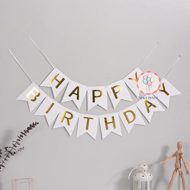 Jual BANNER SEGILIMA HBD / BUNTING FLAG SEGILIMA HAPPY BIRTHDAY ...